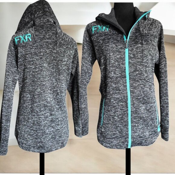 FXR | Tops | Fxr Racing Med Venture Sweater Zip Up Sweater Knit Hoodie ...